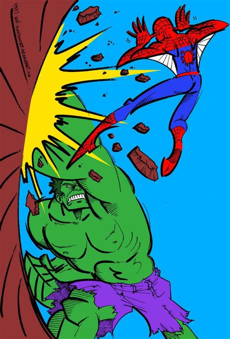 Spider Jerk Vs Angry Green Giant Cartoon Fan Faber Castell Pens