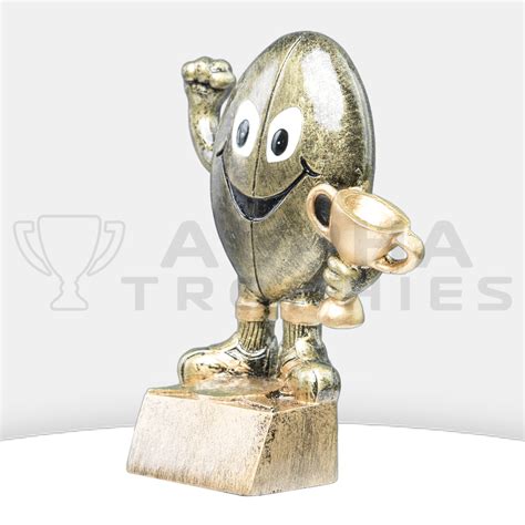 Footy Smiley Trophy 130mm