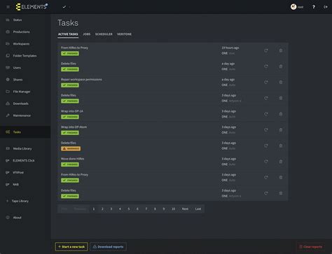 Workflow Automation ELEMENTS Media Storage