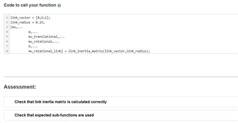 solved calculate the inertia matrix for a link whose
