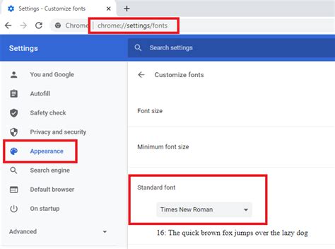 Как изменить шрифт в браузере Microsoft Edge