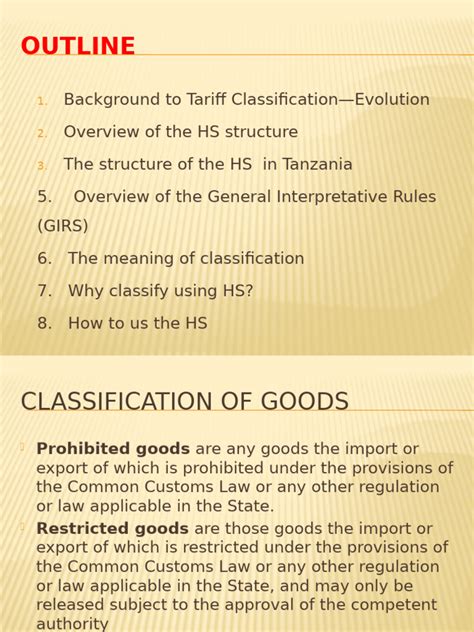 Customs Tariff Nomencluture Classification Hs Pdf International Trade Economies