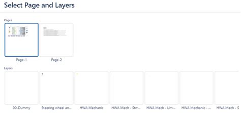 Display Layers In Select Page And Layers Section As A Simple List