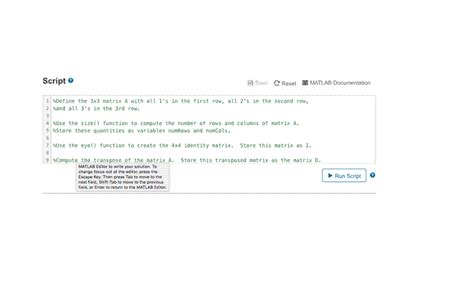 get answer lab activity 1 3 1 matlab defining matrices this tool