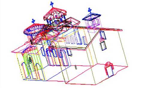 3d Model Of An Architectural Object Created In Microstation Source B