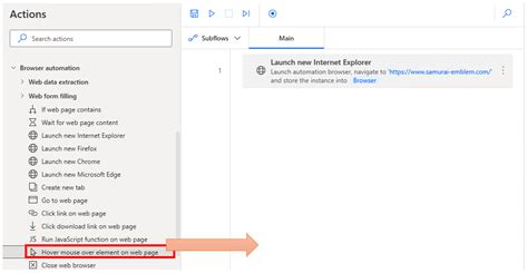 Hover Mouse Over Element On Web Page Actionpower Automate Desktop