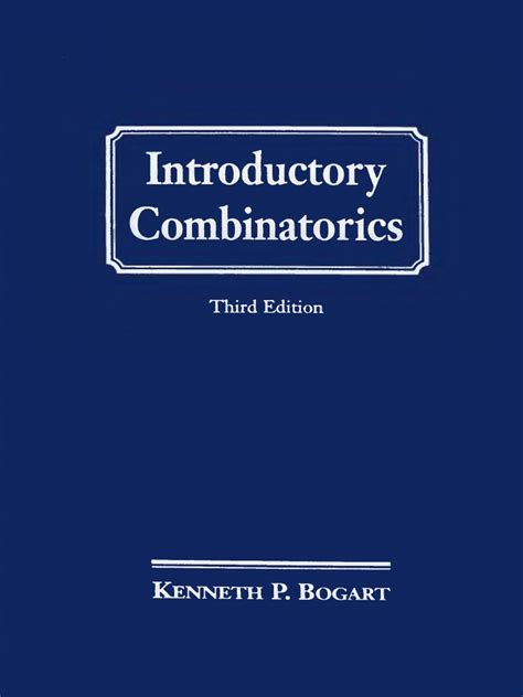 Introductory Combinatorics Third Edition Bogart Pdf