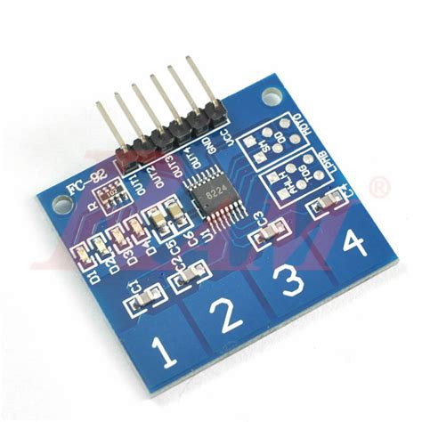 Ttp224 4 Digital Capacitive Touch Sensor Switch Module Ram Electronics Website