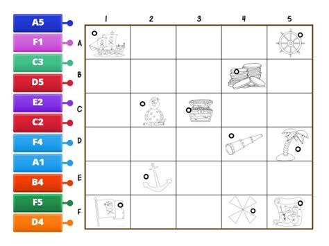 Reading A Map Grid Drag The Grid Coordinate To The Matching Object