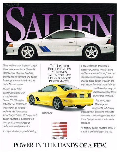 The Hp Anniversary Edition Saleen Mustang Is Proof There Is A God Maxim