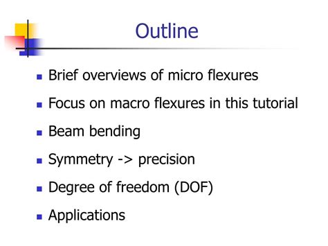 Ppt Flexures For Optics Powerpoint Presentation Free Download Id