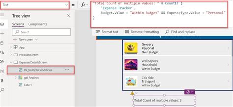 Power Apps Countif Function
