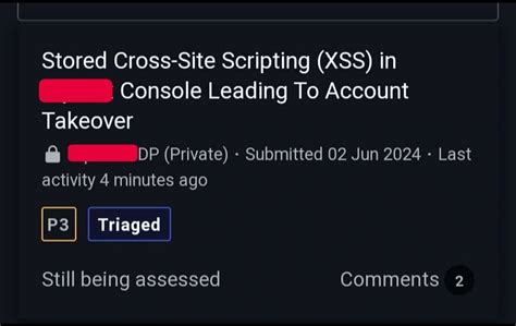 Bug Tracking On Bugcrowd Stored Xss To Ato Aadesh Jain Posted On The