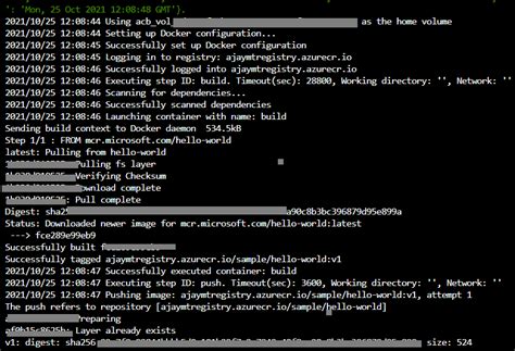 Azure Cli Az Acr Build Is Always Failing To Run On Windows Stack