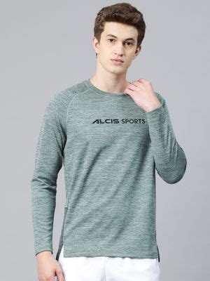 Buy Alcis Men Typography Printed Dry Tech Slim Fit T Shirt Online