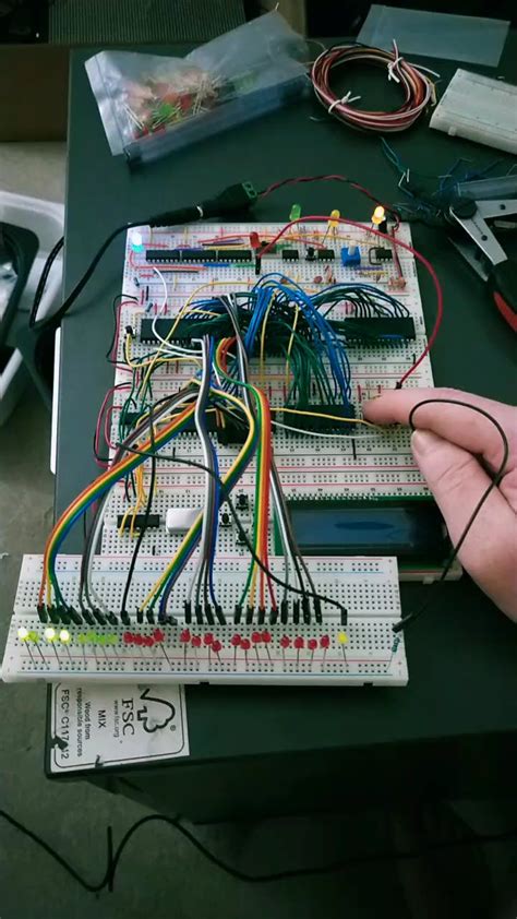 6502 computer running fibonacci generator with halt instruction to