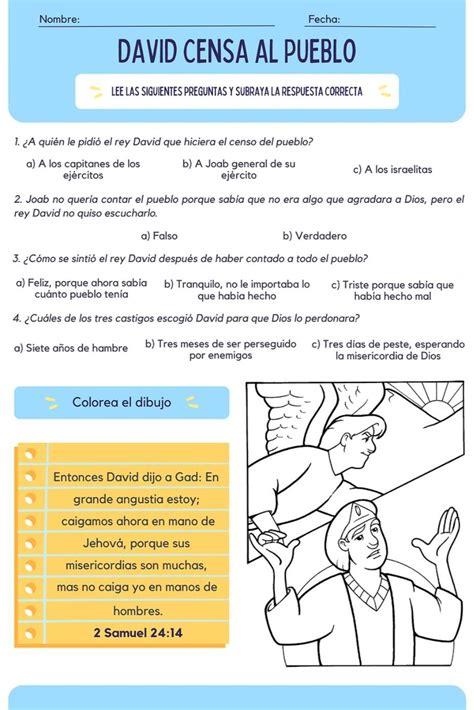 Actividad Sobre David Y Abigail Artofit