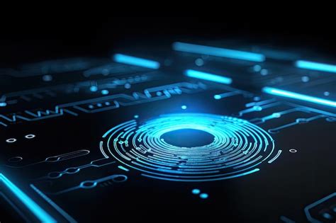 Premium AI Image Biometric Authentication Technology Using Fingerprint Scan And Encryption For