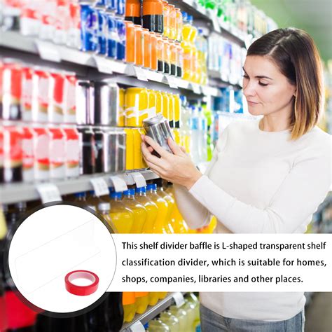 Plastic Shelf Divider Supermarket Commodity Splitter Classification