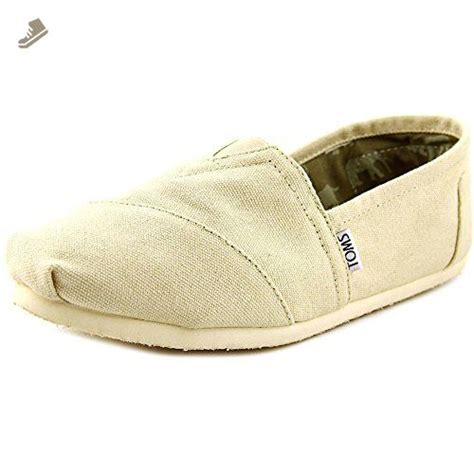 Toms Womens 001001b07 Ltbge Natural Canvas Alpargata Flat Beige 9 M