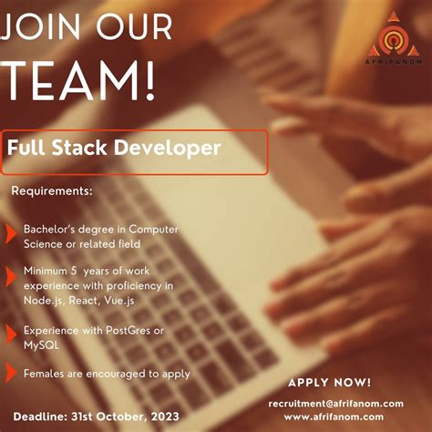 Afrifanom Limited On Linkedin Fullstackdeveloper Nodejs React
