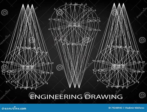 Engineering Drawing Engineering Stock Illustration Illustration Of