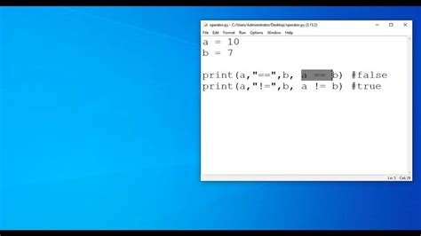 Belajar Python Pemula Operator Perbandingan Youtube