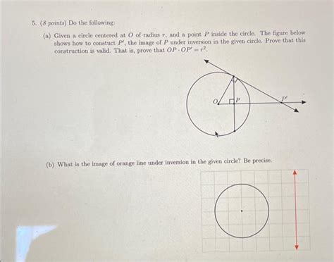 Solved Points Do The Following A Given A Circle Chegg