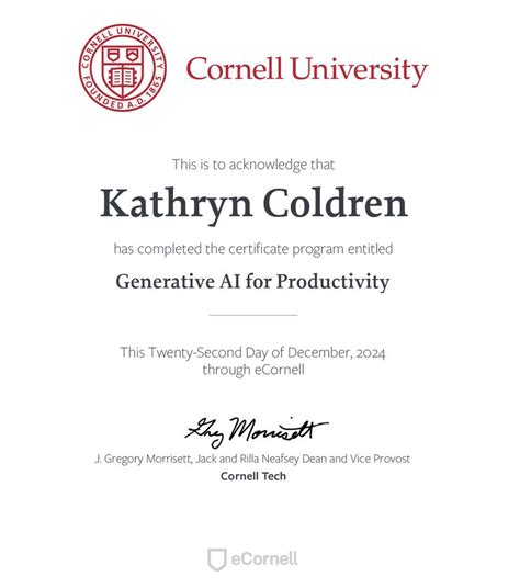 Im Happy To Share That Ive Obtained A New Certification Generative Ai For Productivity