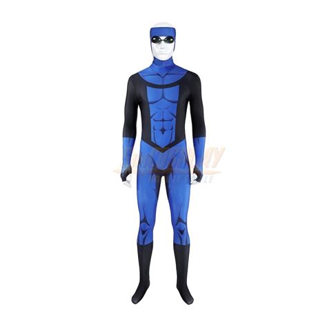 Invincible S3 Mark Grayson Blue Suit Printed Cosplay Costume