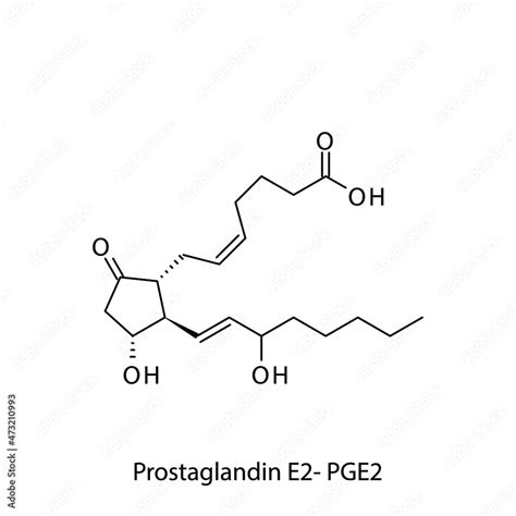 Prostaglandin E2 Prostaglandin Biomolecule Molecular Formula Skeletal