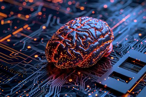 Microcircuits Brain On Yellow Images Creative Store 130682