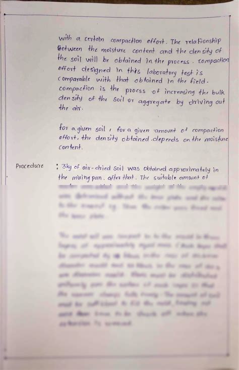 SOLUTION Standard Proctor Compaction Test Lab Report Studypool