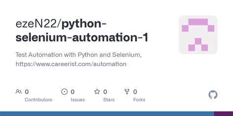 GitHub EzeN Python Selenium Automation Test Automation With Python And Selenium Https