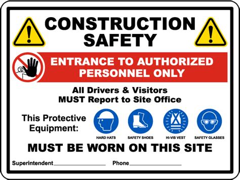 Construction Safety Signage Reliable Manufacturer