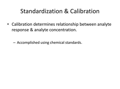 Ppt Chapter 8 Sampling Standardization And Calibration Powerpoint