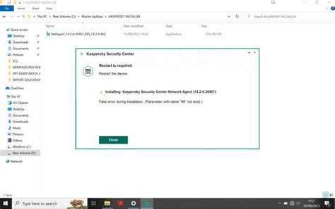 Several Error And Failed When Install KES Kaspersky Endpoint Security For Business