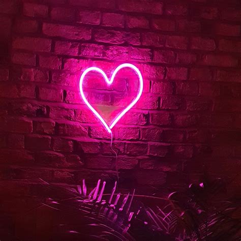 Pink Love Heart Neon Led Sign Artofit