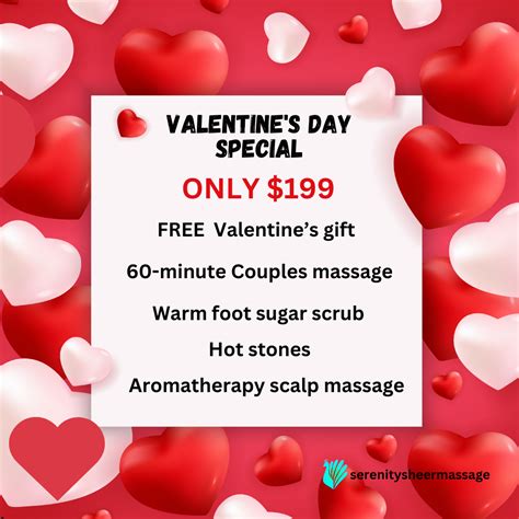Valentines Day Special Serenity Sheer Massage