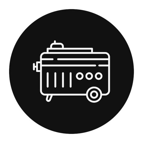 Premium Vector Electric Generator Vector Illustration