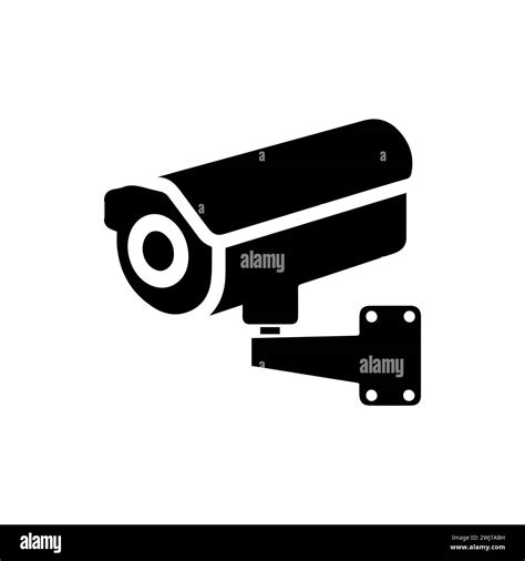 Surveillance Camera Icon Symbol Of Surveillance Camera Black