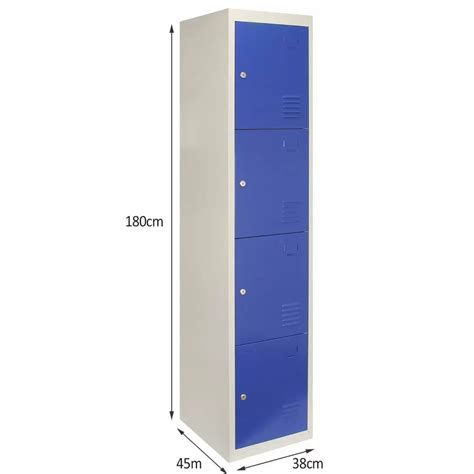 Bulldog 4 Door Storage Locker In Blue Free Delivery