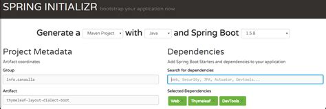 Spring Boot Thymeleaf Template Decorator Using Thymeleaf Layout