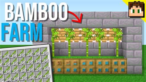Minecraft Bedrock How To Build An Easy Bamboo Farm 1 21 Tutorial Youtube