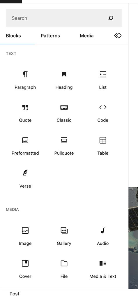 inserter add media tab and explore basic openverse integration · issue