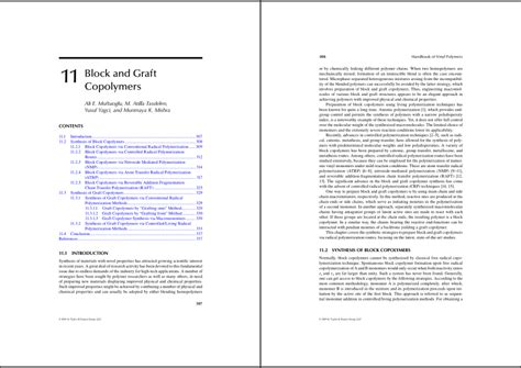 Pdf Block And Graft Copolymers