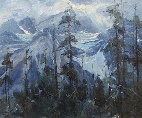 Lot Daniel Izzard Oip Canadian 1923 2007 Sunlit