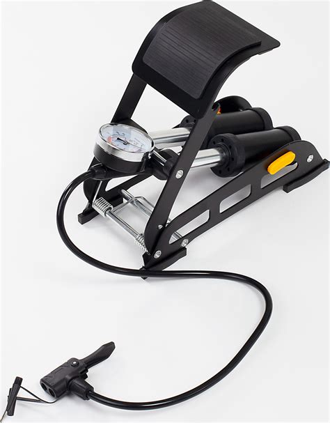 Fußpumpe Mit Manometer Für Auto Und Fahrrad Zweikolben