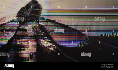 Mesh Monitor Tv Scratch Display Distortion With Shimmering Color