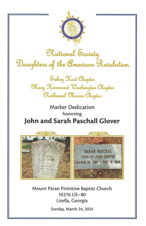 Nsdar Grave Marker Dedication March 24 2024 Captain John Collins